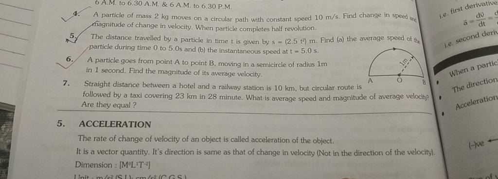 4 A Particle Of Mass 2 Kg Moves On A Circular Path With Constant Speed 1