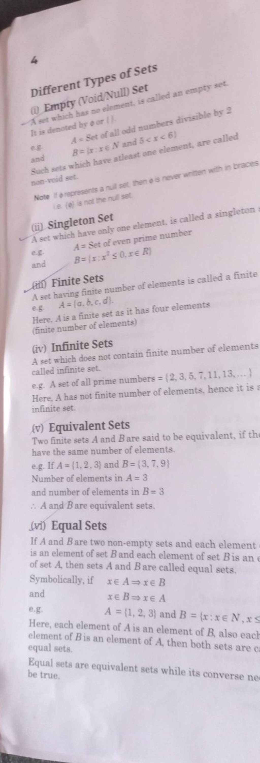 Different Types Of Sets I Empty Void Null Set I Eet Which Has No El