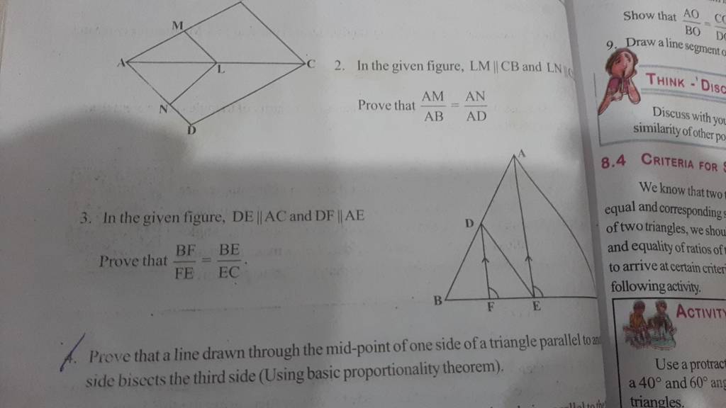 C 2 In The Given Figure Lm∥cb And Ln C Prove That Abam Adan 3 In The