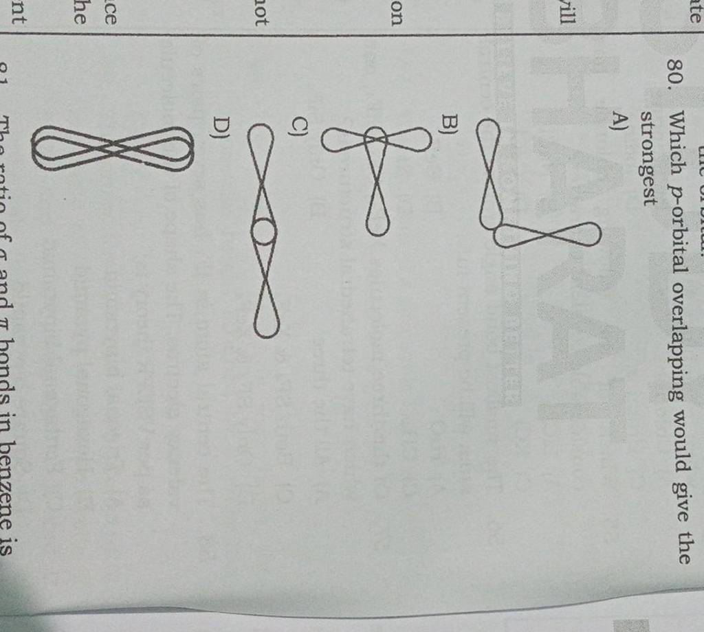Which P Orbital Overlapping Would Give The Strongest Filo