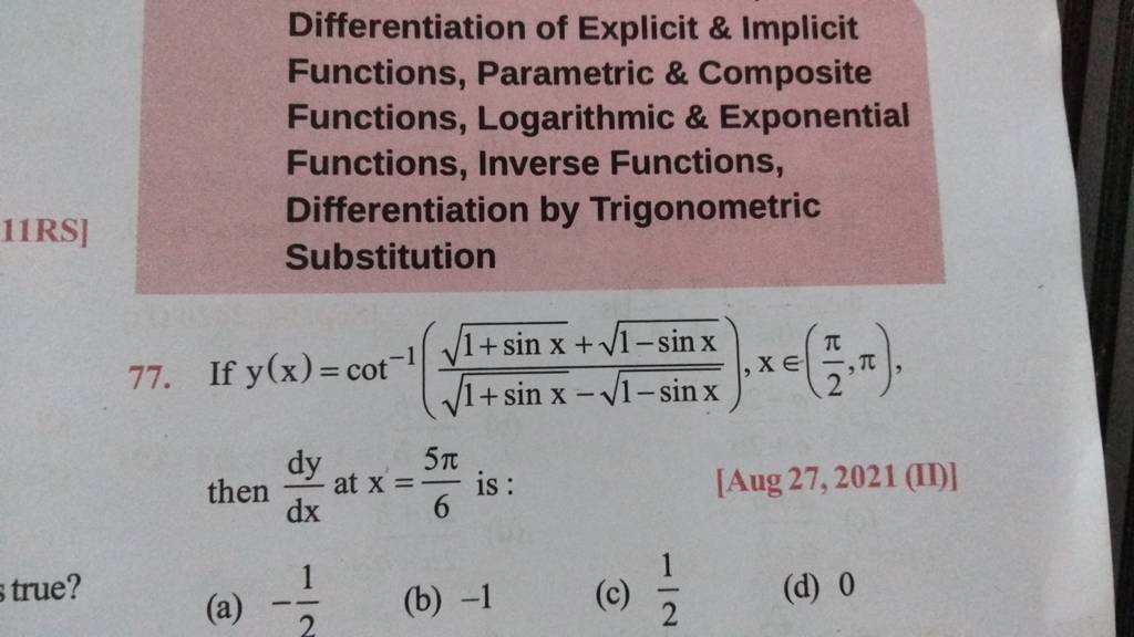 Explicit Differentiation