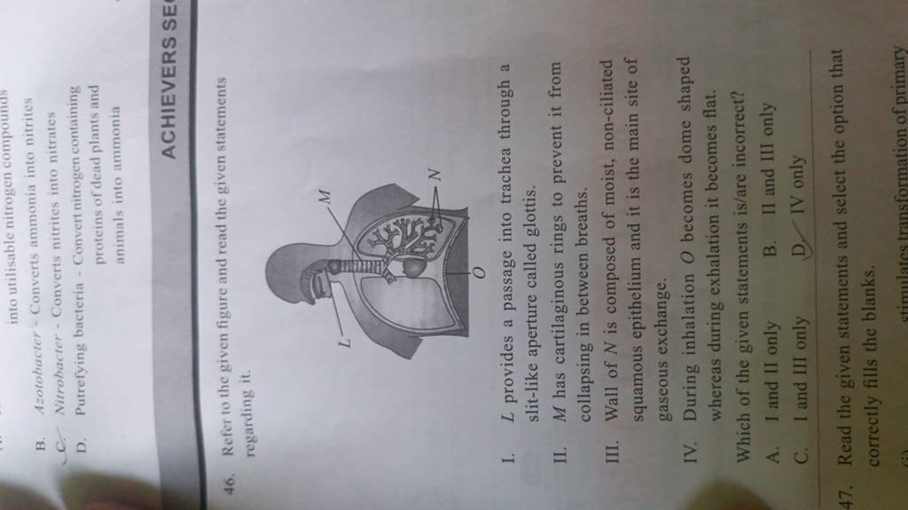 Refer To The Given Figure And Read The Given Statements Regarding It I