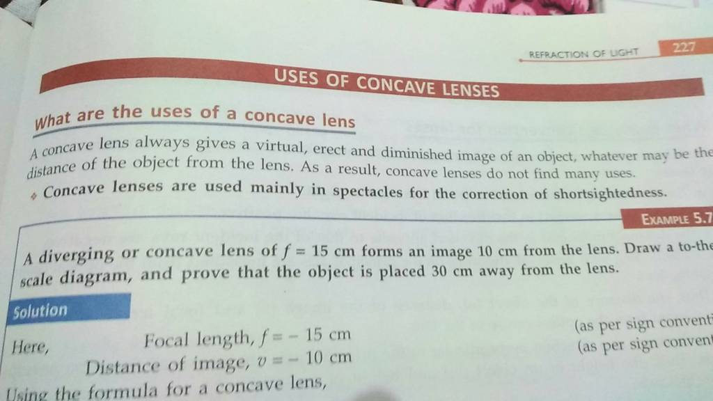 USES OF CONCAVE LENSES What are the uses of a concave lens A concave lens..