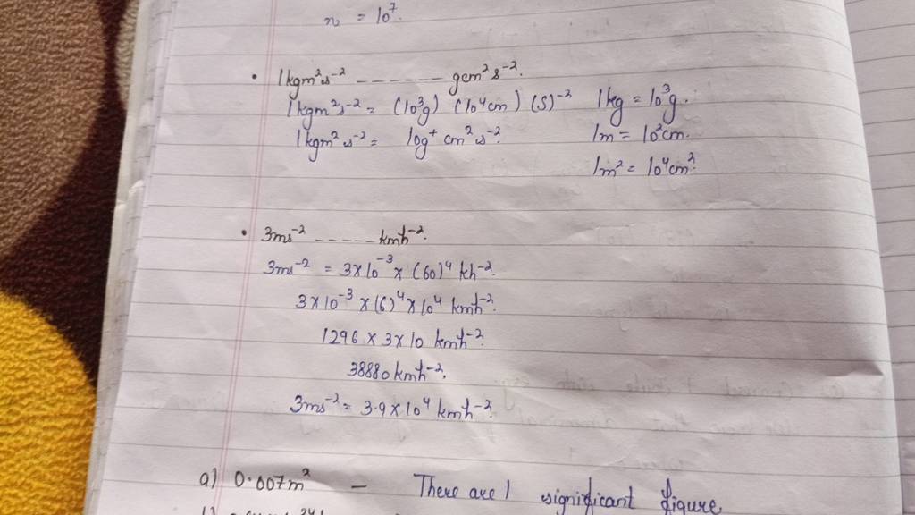 -1 \mathrm{kgm}^{2} \mathrm{~s}^{-2} \ldots \mathrm{gcm}^{2} \mathrm{~s}^..