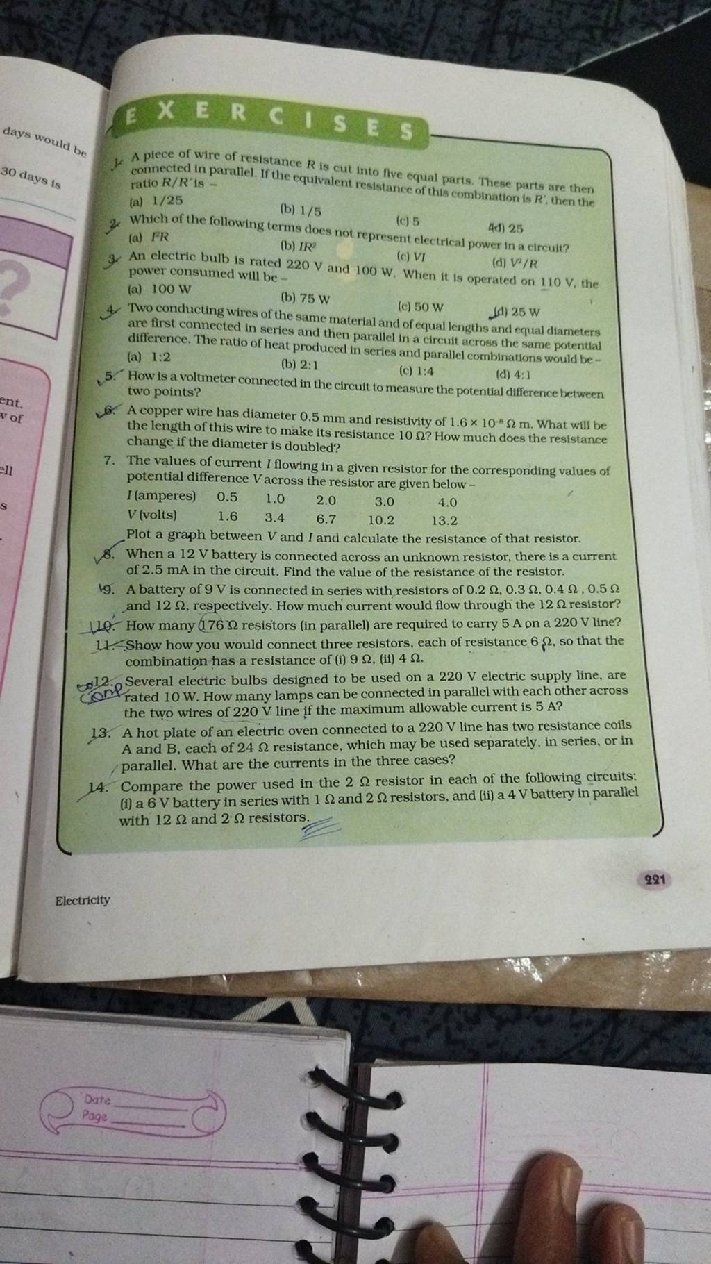 How Is A Voltmeter Connected In The Circuit To Measure The Potential Diff