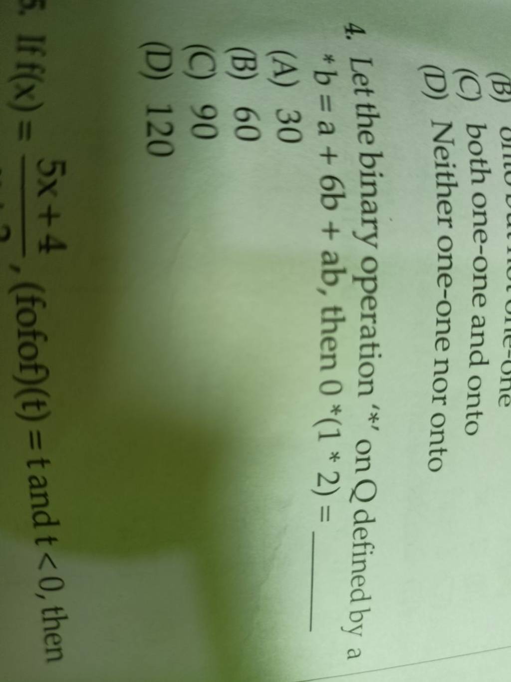 Let The Binary Operation ∗∗ On Q Defined By A ∗ba6bab Then 0∗1∗2 