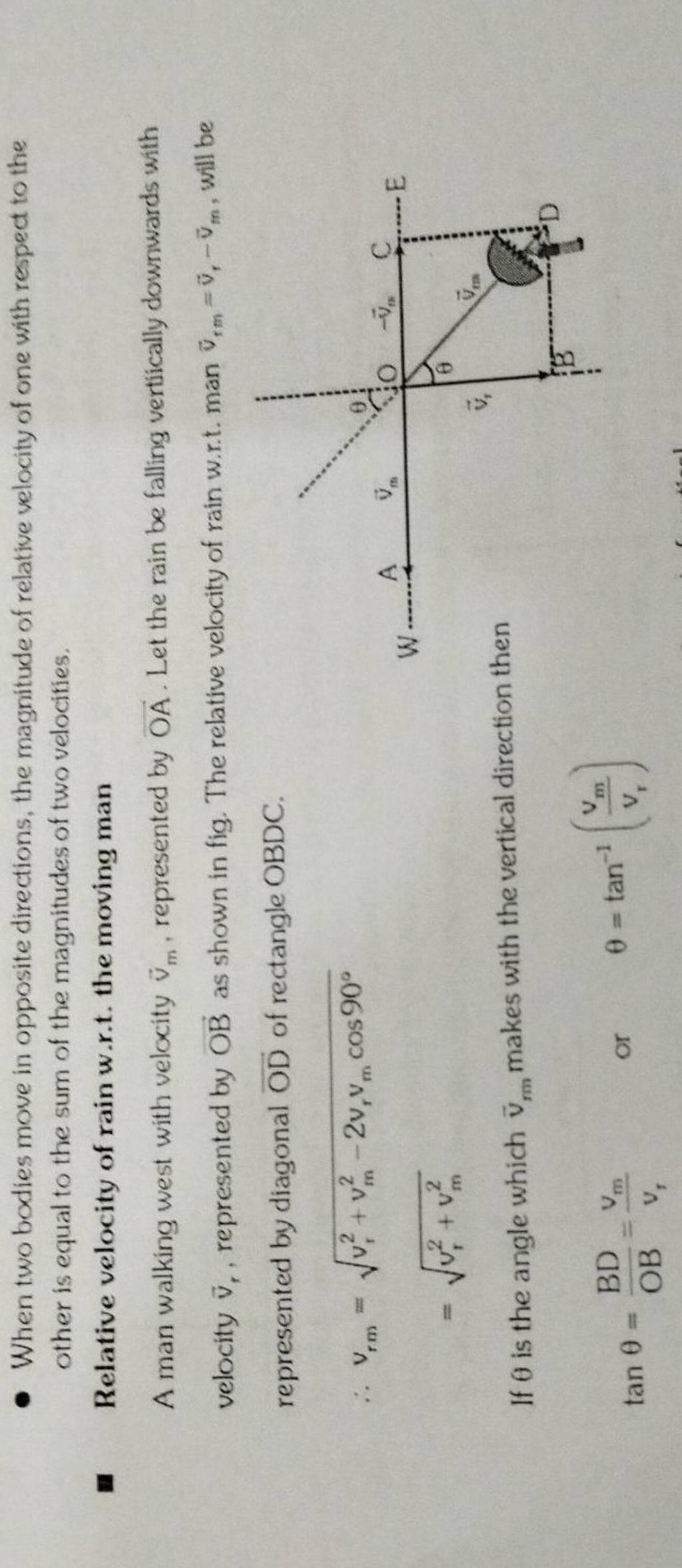 When Two Bodies Move In Opposite Directions The Magnitude Of Relative