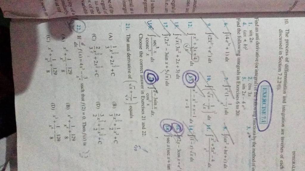 The Process Of Differentiation And Integration Are Inverses Of Each Discu