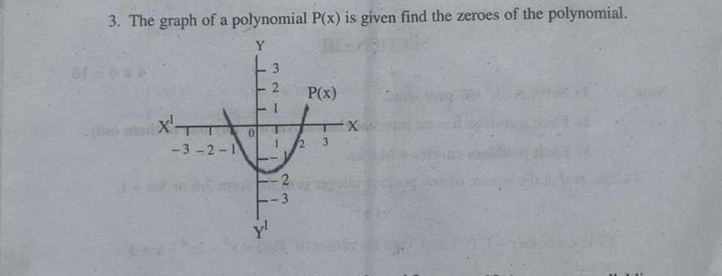 3 The Graph Of A Polynomial Px Is Given Find The Zeroes Of The Polynom