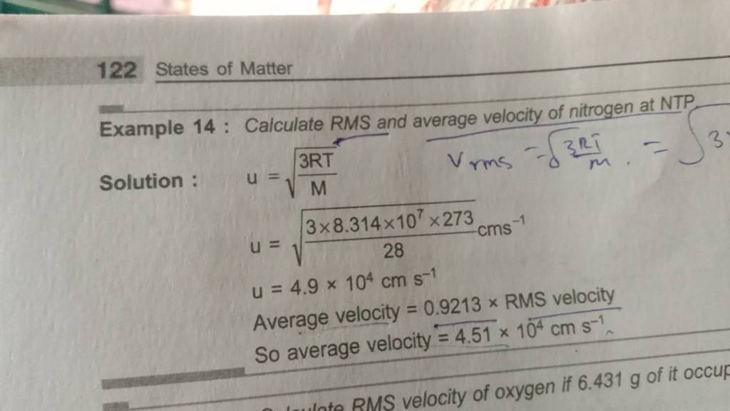 122 States of Matter Example 14: Calculate RMS and average velocity of ni..