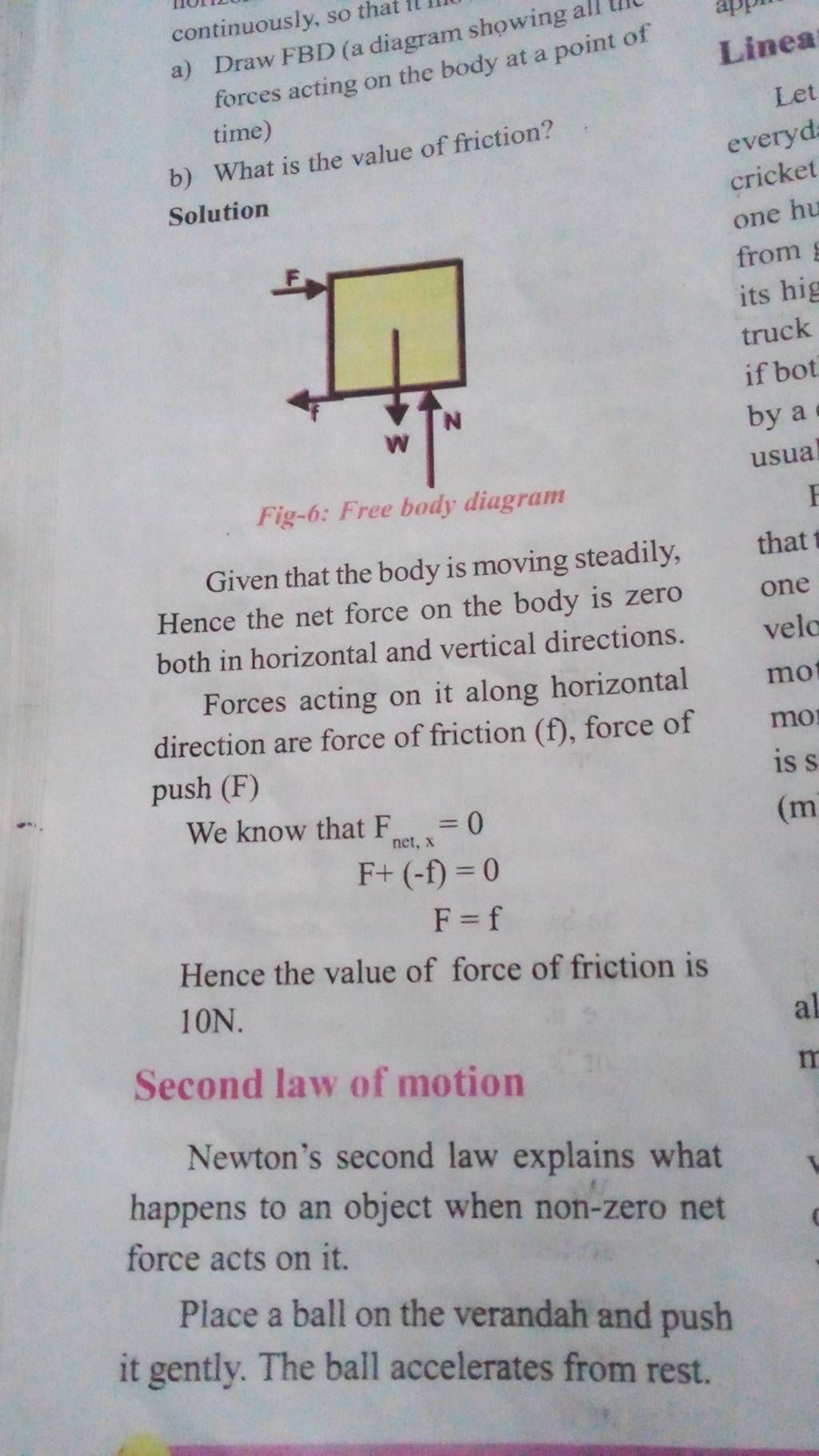 a) Draw FBD (a diagram showing all the forces acting on the body at a poi.. a) Draw FBD (a diagram showing all the forces acting on the body at a poi..