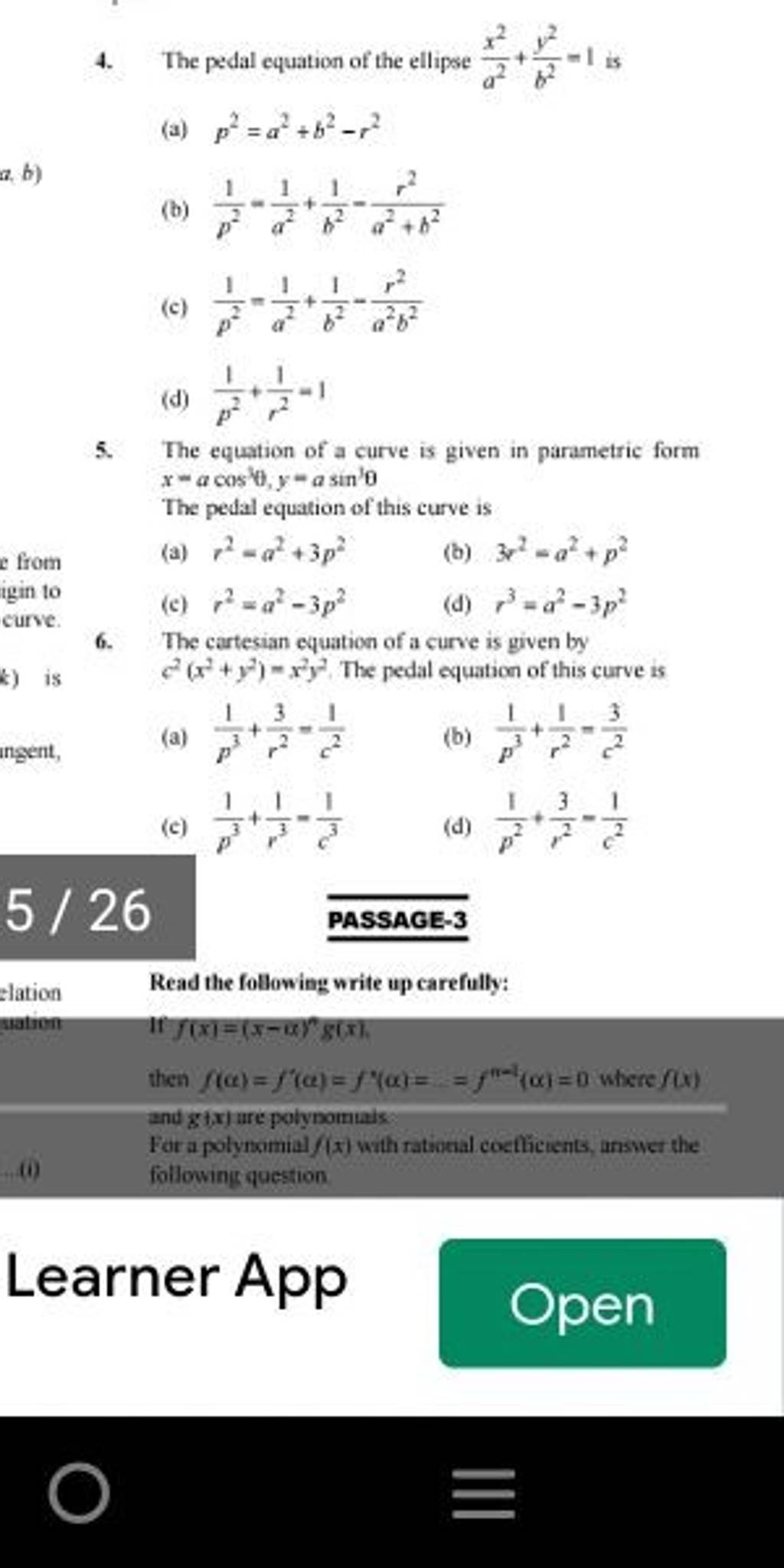 The Equation Of A Curve Is Given In Parametric Form Xacos2θyasin′θ The