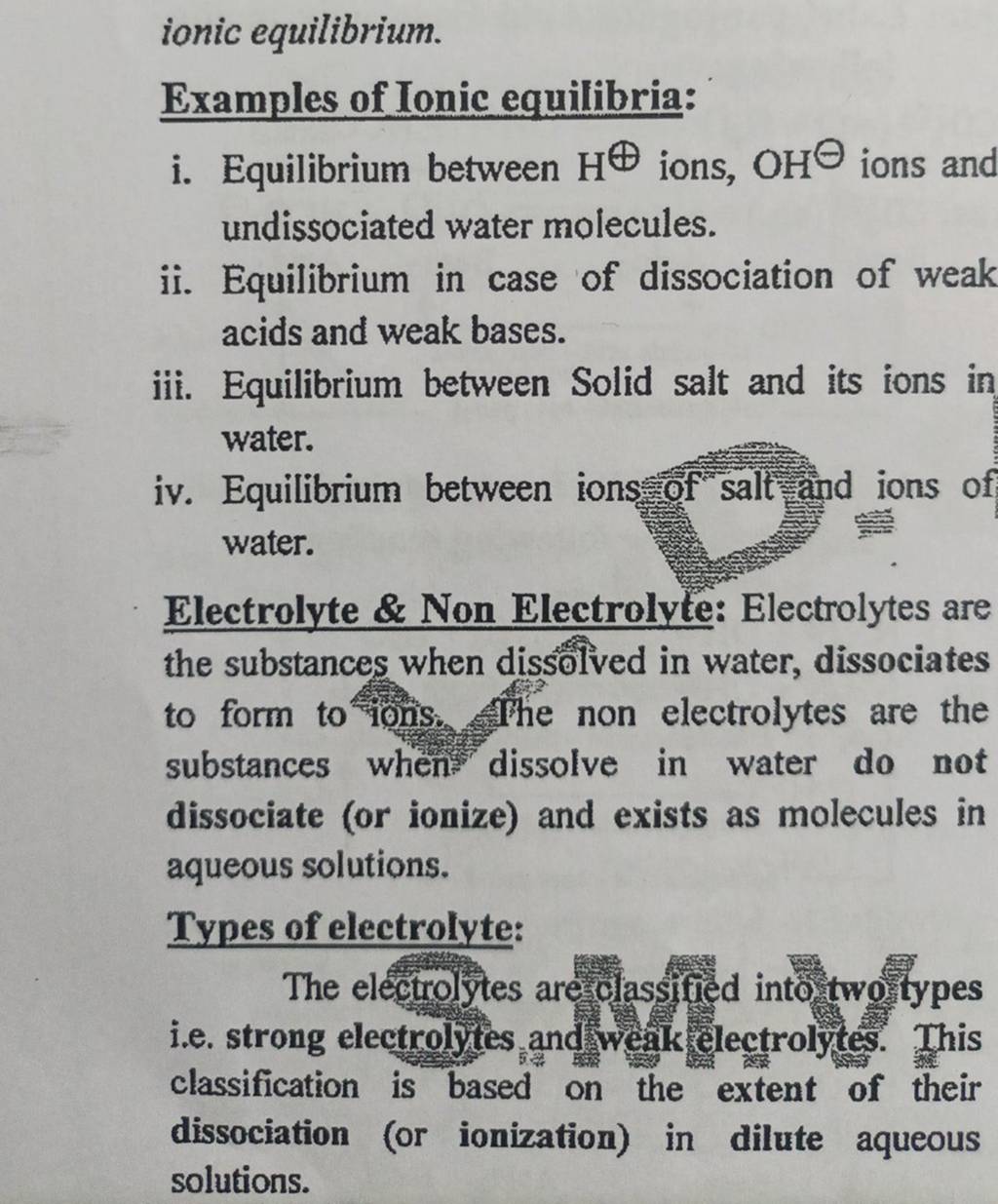 ionic equilibrium. Examples of Ionic equilibria: | Filo