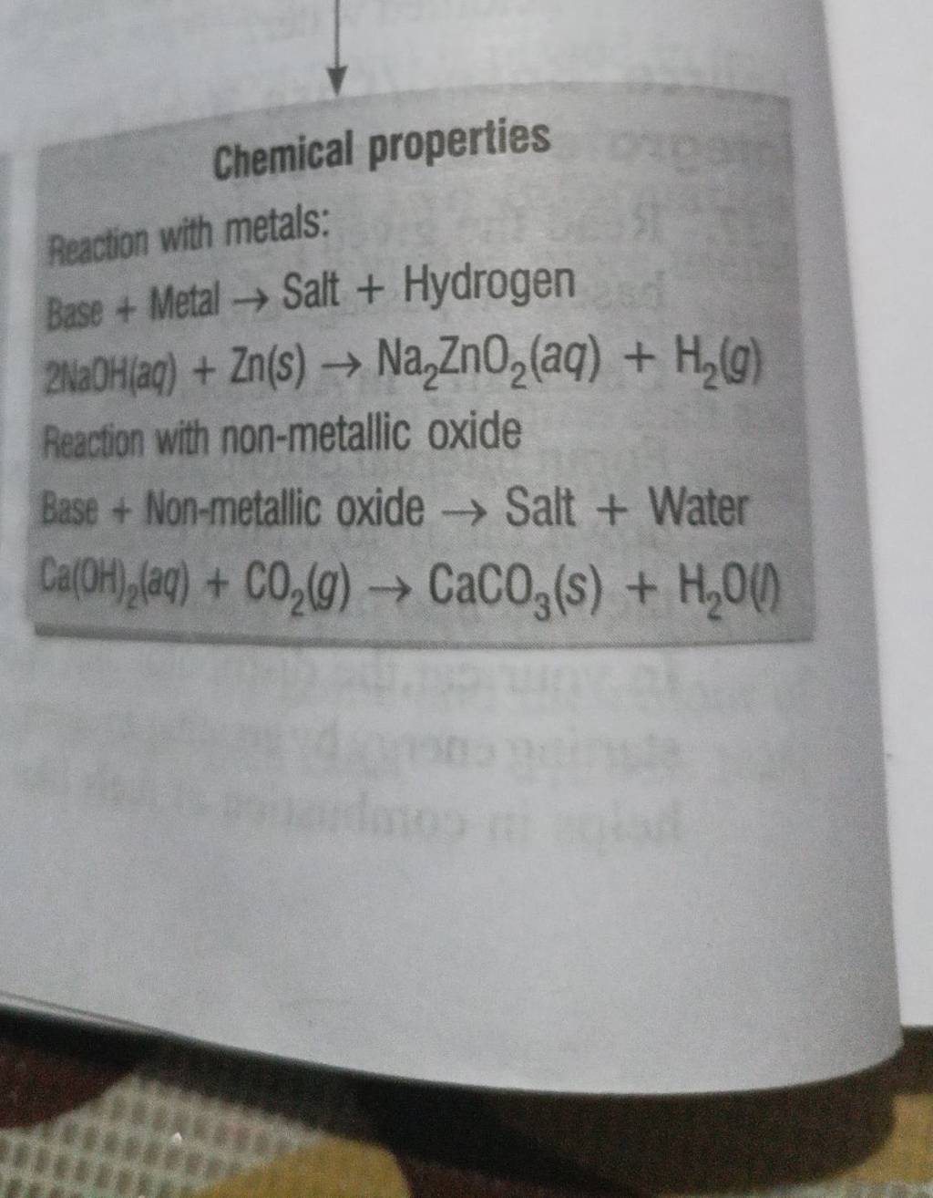 Base + Metal → Salt + Hydrogen | Filo