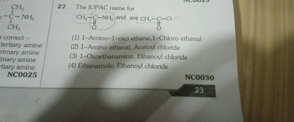 The IUPAC name for and are | Filo