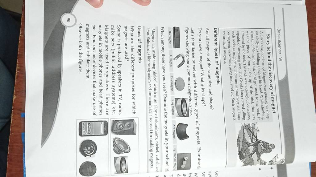 Basic Science - VI Story behind the discovery of magnet A Greck shepherd