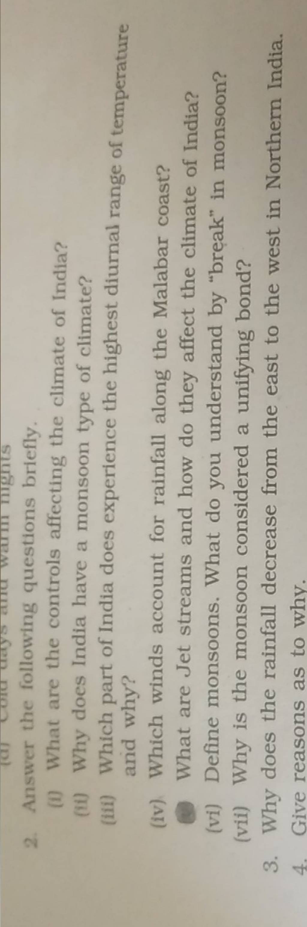 What are Jet streams and how do they affect the climate of India? | Filo