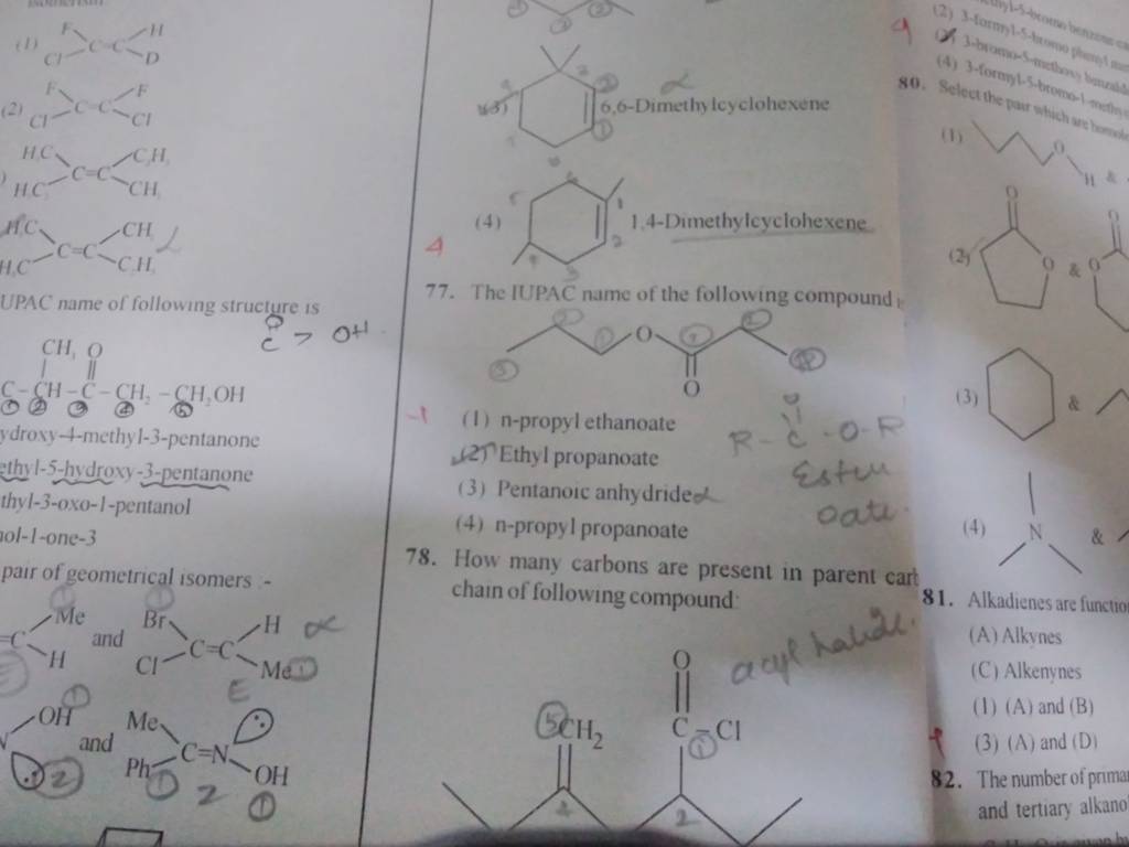 The IUPAC name of the following compound, | Filo The IUPAC name of the following compound, | Filo