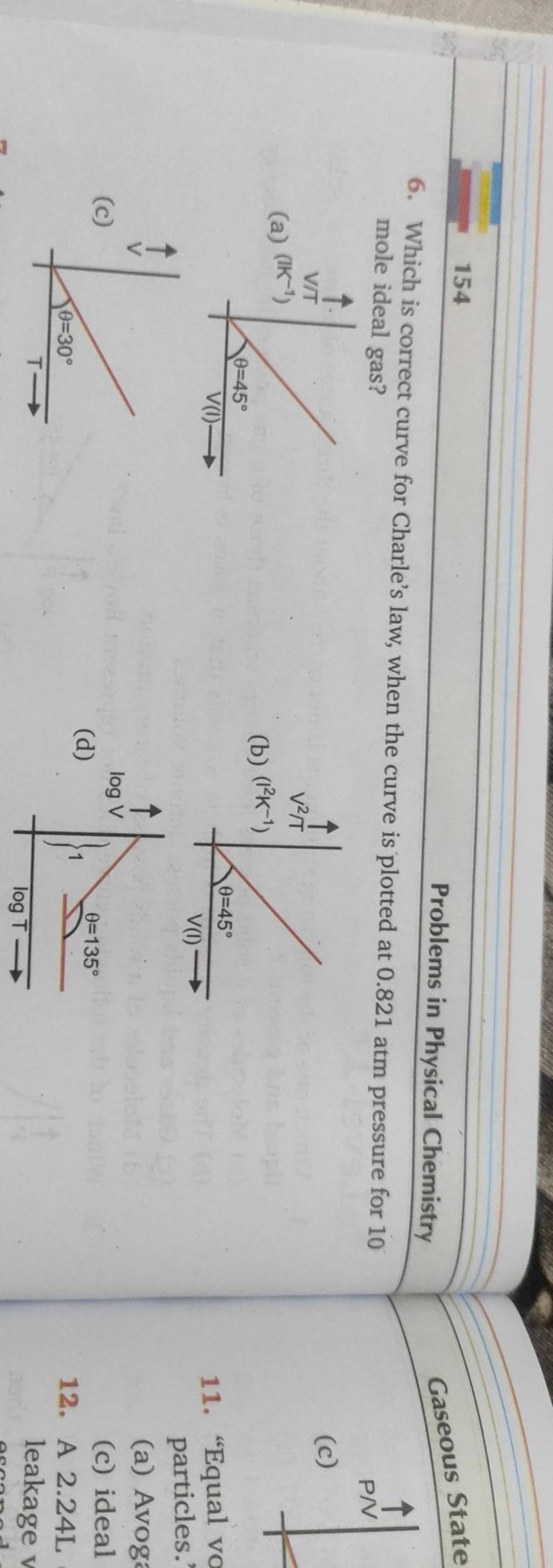 154 Problems In Physical Chemistry 6 Which Is Correct Curve For Charle s 154-problems-in-physical-chemistry-6-which-is-correct-curve-for-charle-s