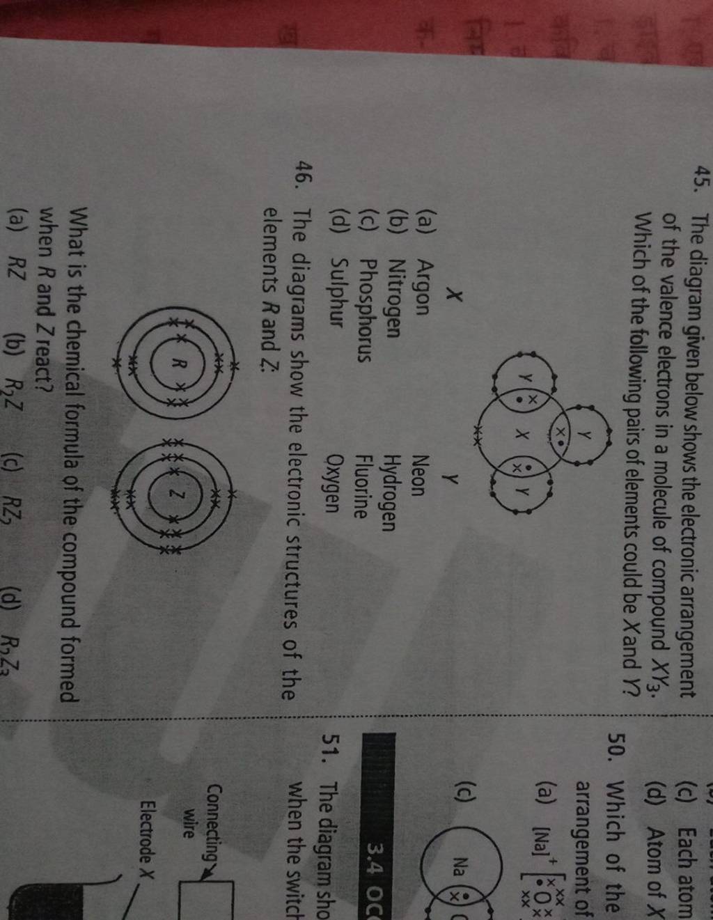 Connecting wire What is the chemical formula of the compound formed when