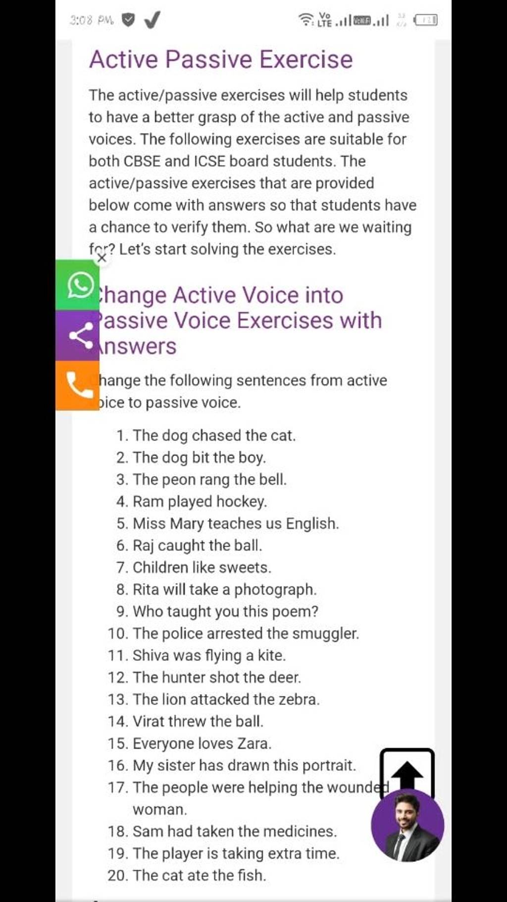 Active Passive Exercise The Active passive Exercises Will Help Students T 