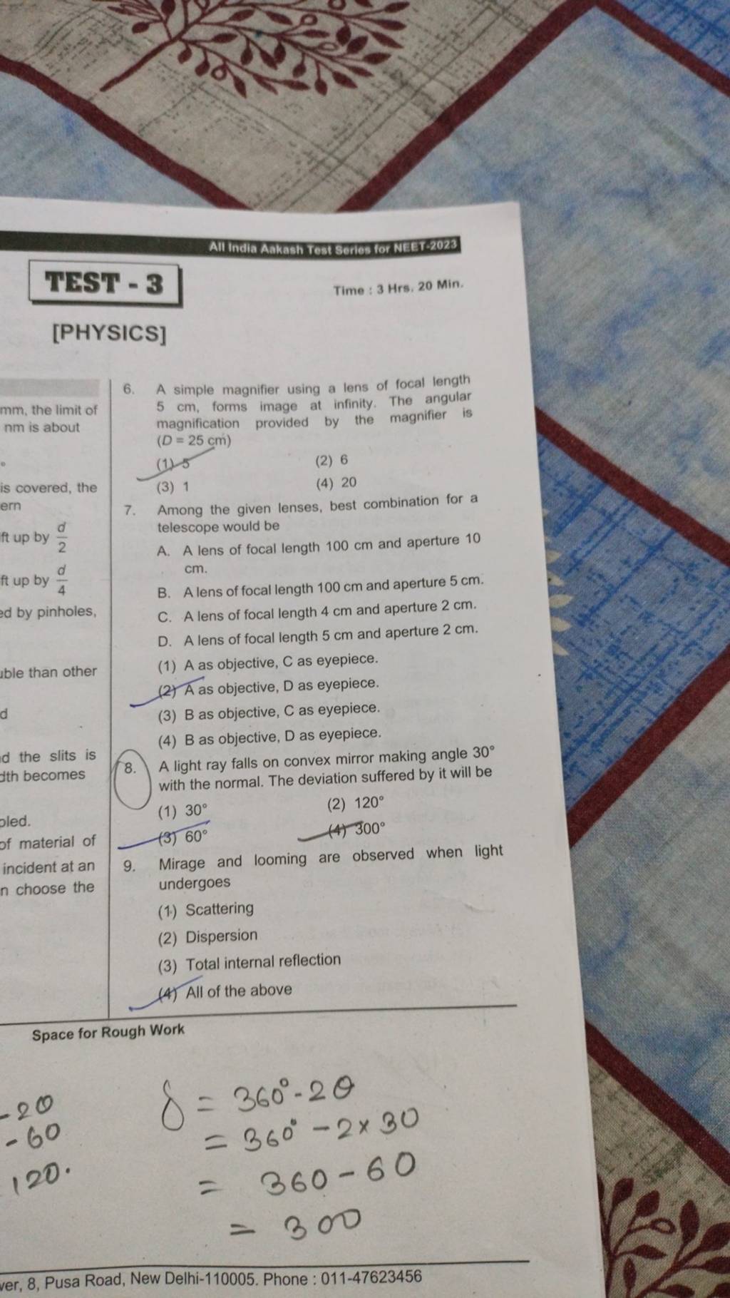 Mirage and looming are observed when light undergoes | Filo