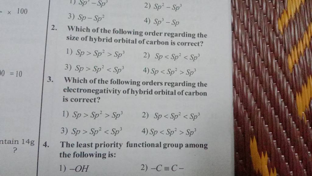 The Least Priority Functional Group Among The Following Is Filo