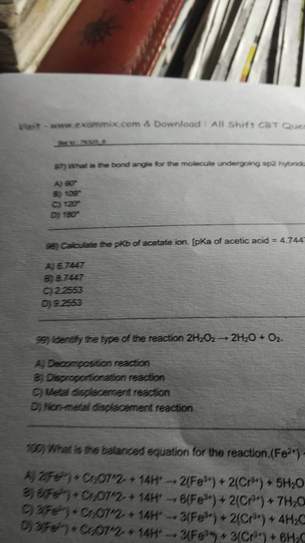 sai Calculate the pKb of acetate ion. [pKa of acetic acid =4.744 ] | Filo
