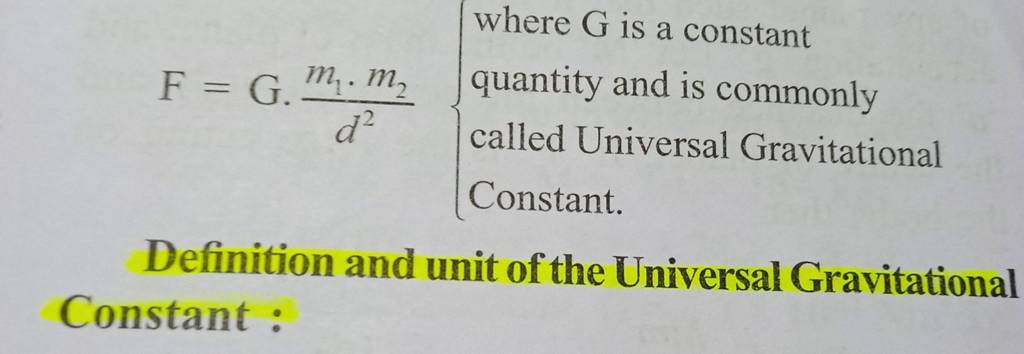 Universal Gravitational Constant