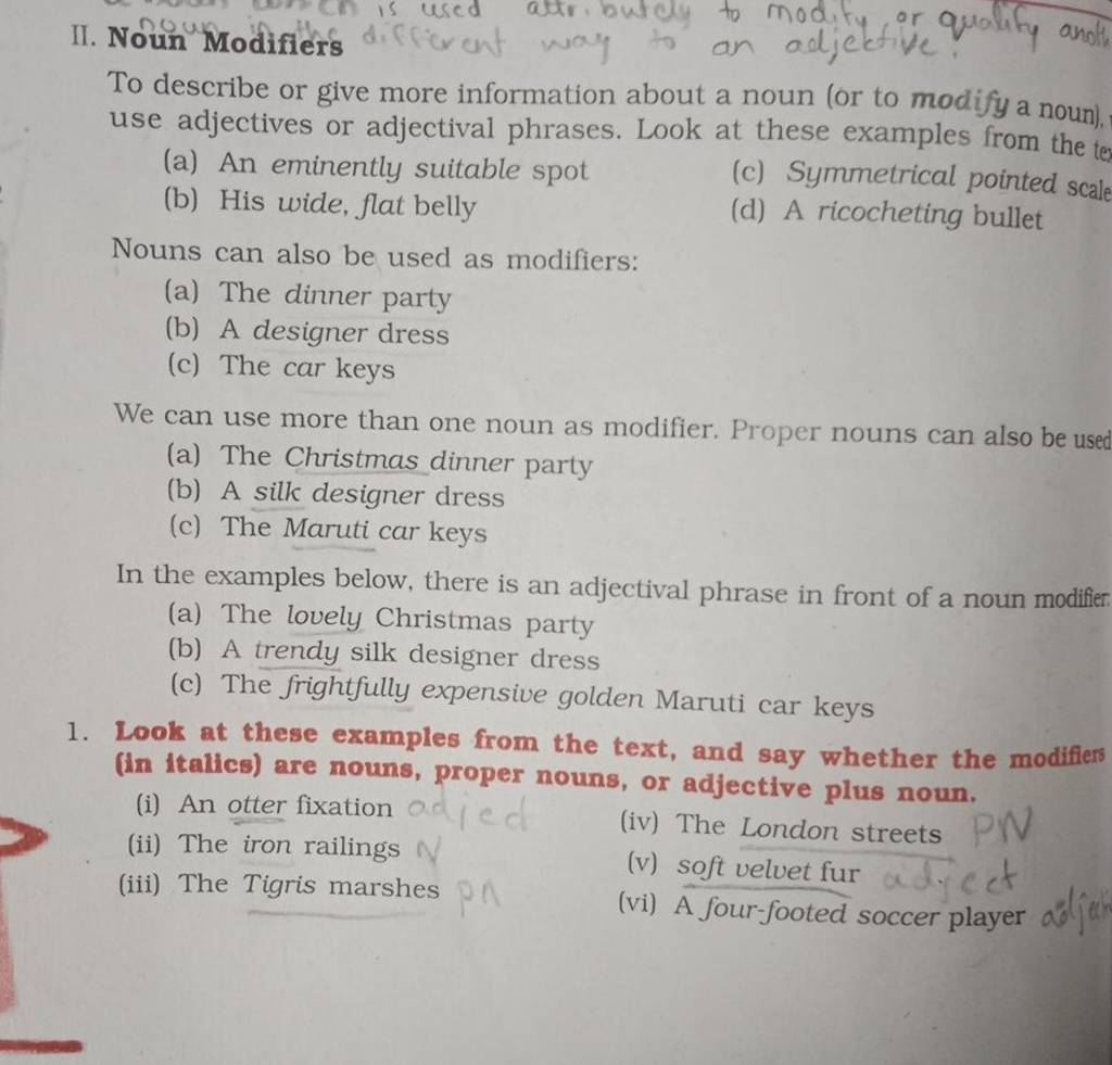 We can use more than one noun as modifier. Proper nouns can also be used..