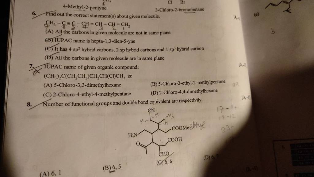 Find Out The Correct Statement S About Given Molecule Filo