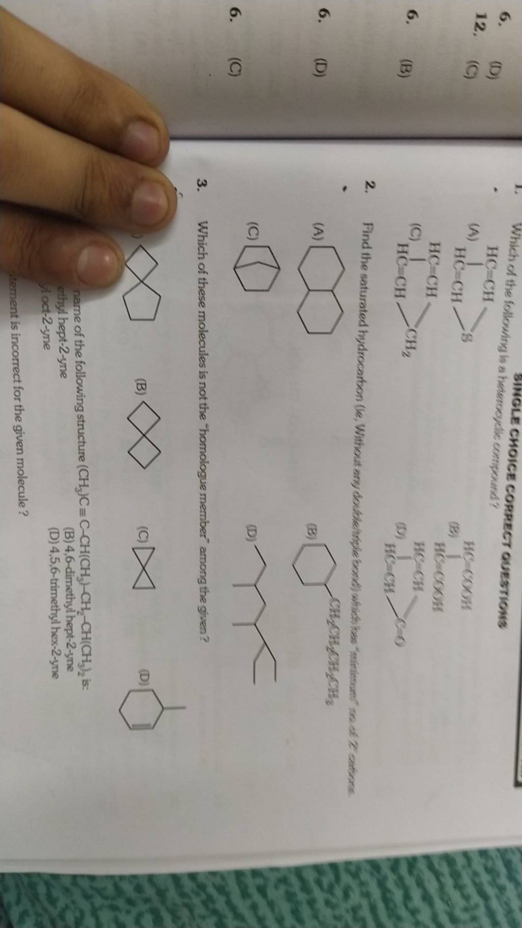 name of the following structure (CH3 )C≡C−CH(CH3 )−CH2 −CH(CH3 )2 is: et..