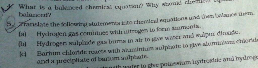 4 What Is A Balanced Chemical Equation Why Should Balanced Filo 4-what-is-a-balanced-chemical-equation-why-should-balanced-filo