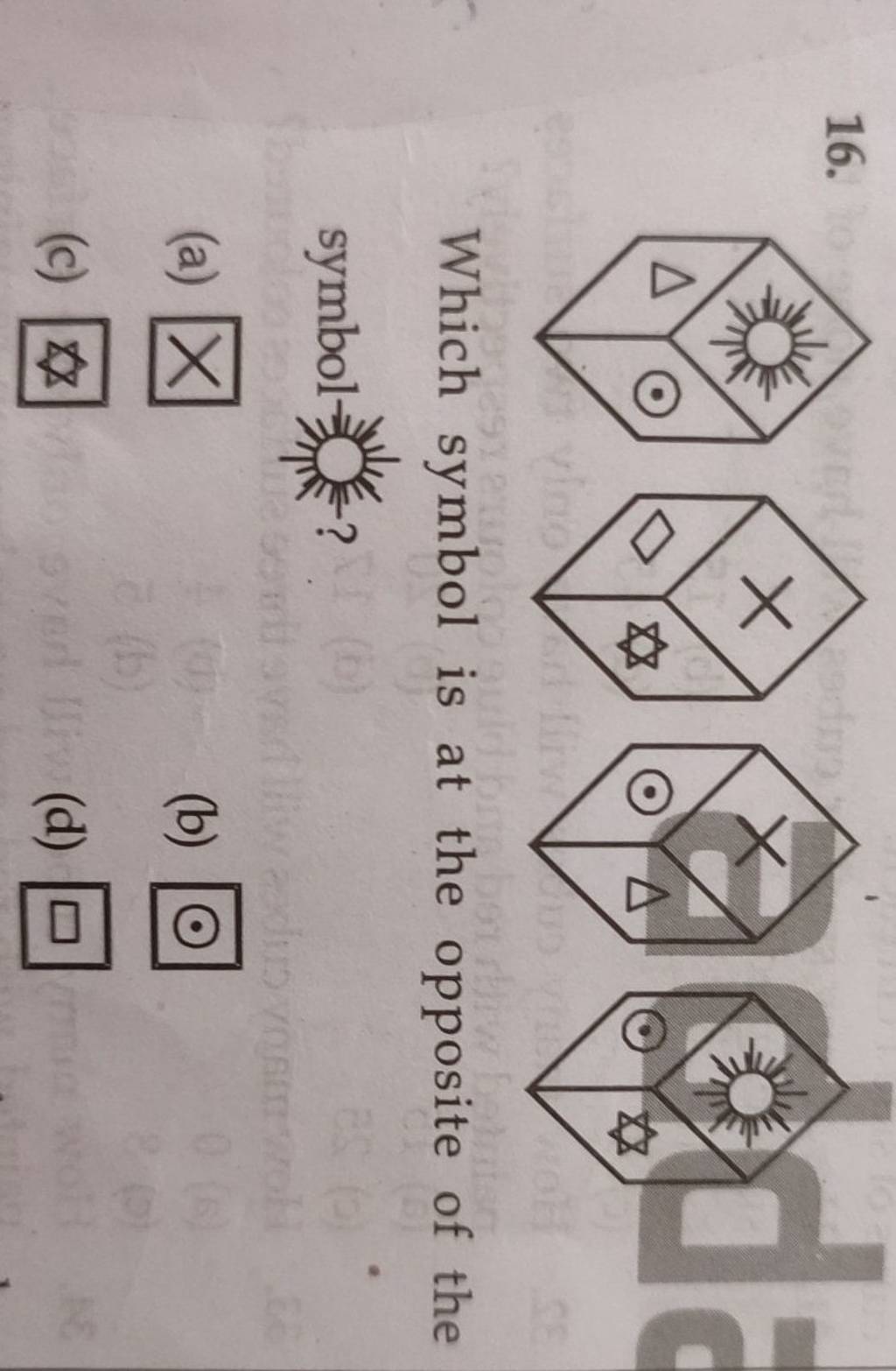 Which symbol is at the opposite of the symbol- ? | Filo