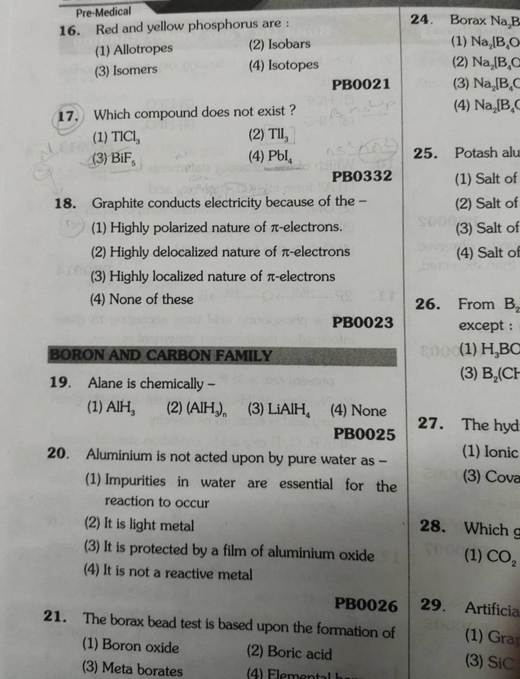 The borax bead test is based upon the formation of | Filo