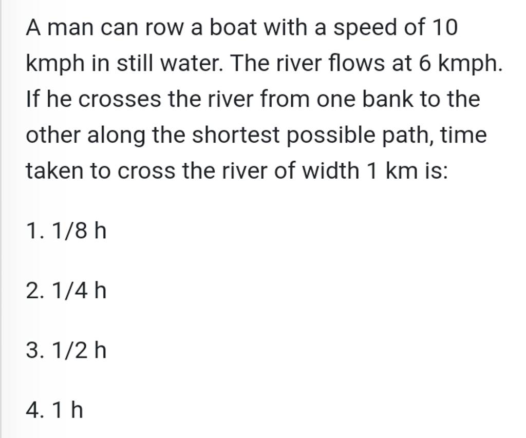 A Man Can Row A Boat With A Speed Of 10 Kmph In Still Water The River Fl 