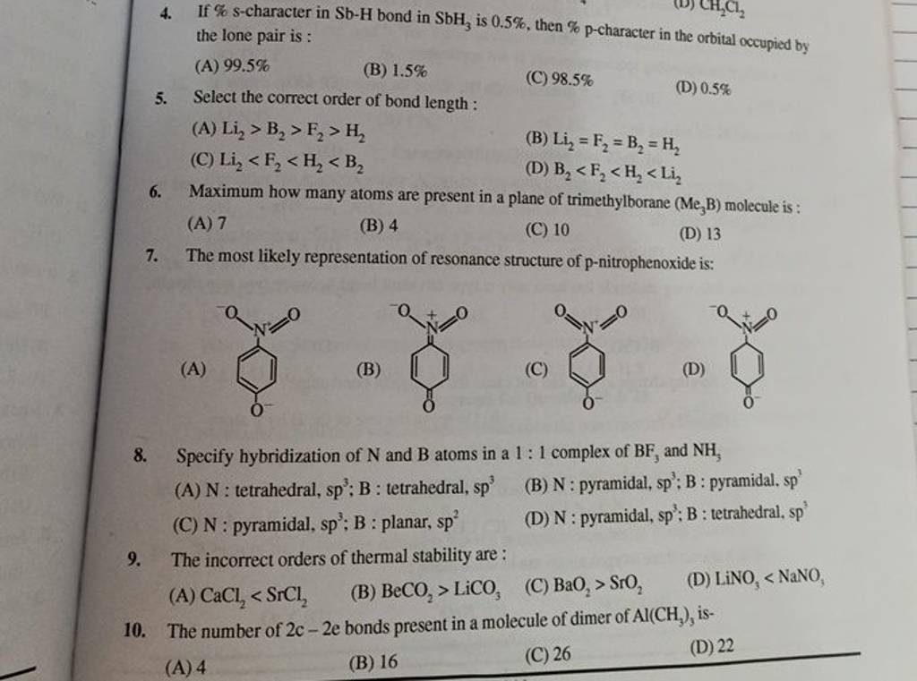 The number of 2c−2e bonds present in a molecule of dimer of Al(CH3 )3 is..