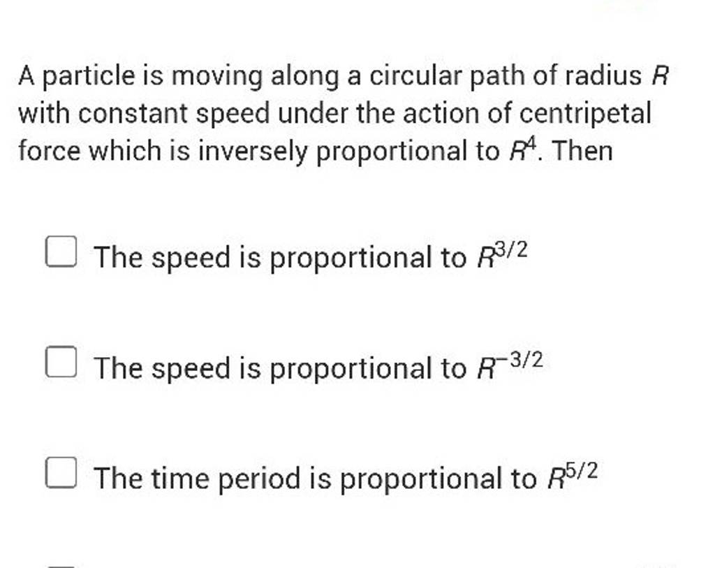 A particle is moving along a circular path of radius R with constant spee..