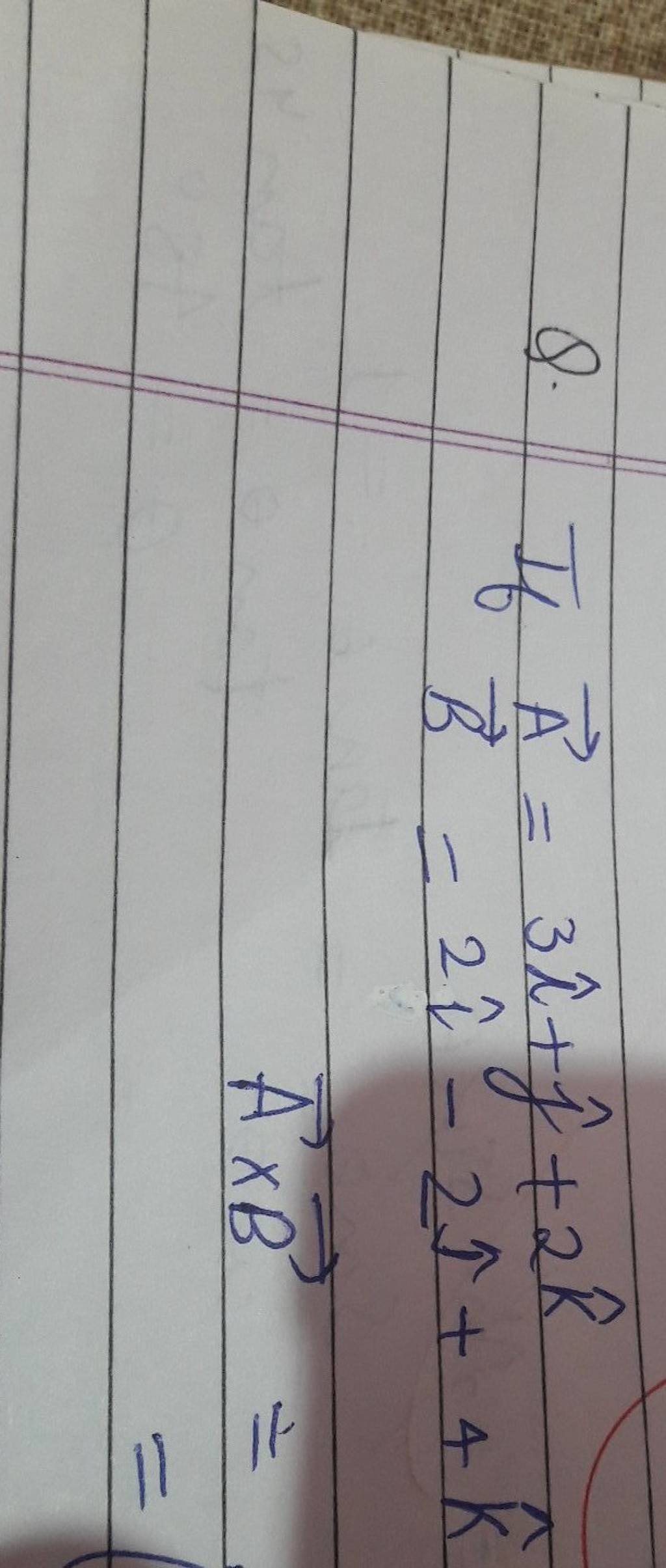 \text { If } \begin{aligned} \vec{A} & =3 \hat{\imath}+\hat{\jmath}+2 \ha..