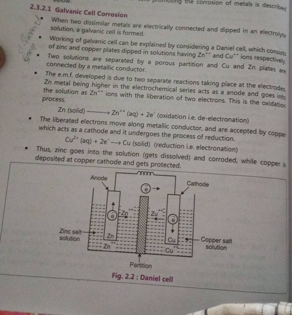 2.3.2.1 Galvanic Cell Corrosion - When two dissimilar metals are electric..