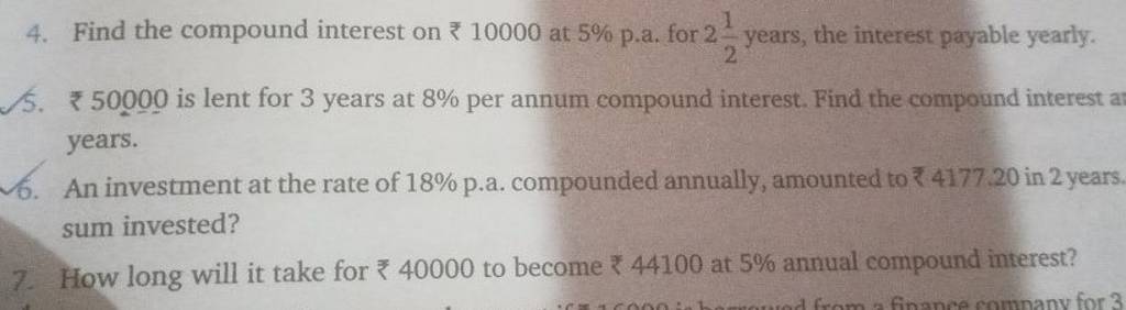 4 Find The Compound Interest On 10000 At 5 P a For 221 Years The In 4-find-the-compound-interest-on-10000-at-5-p-a-for-221-years-the-in