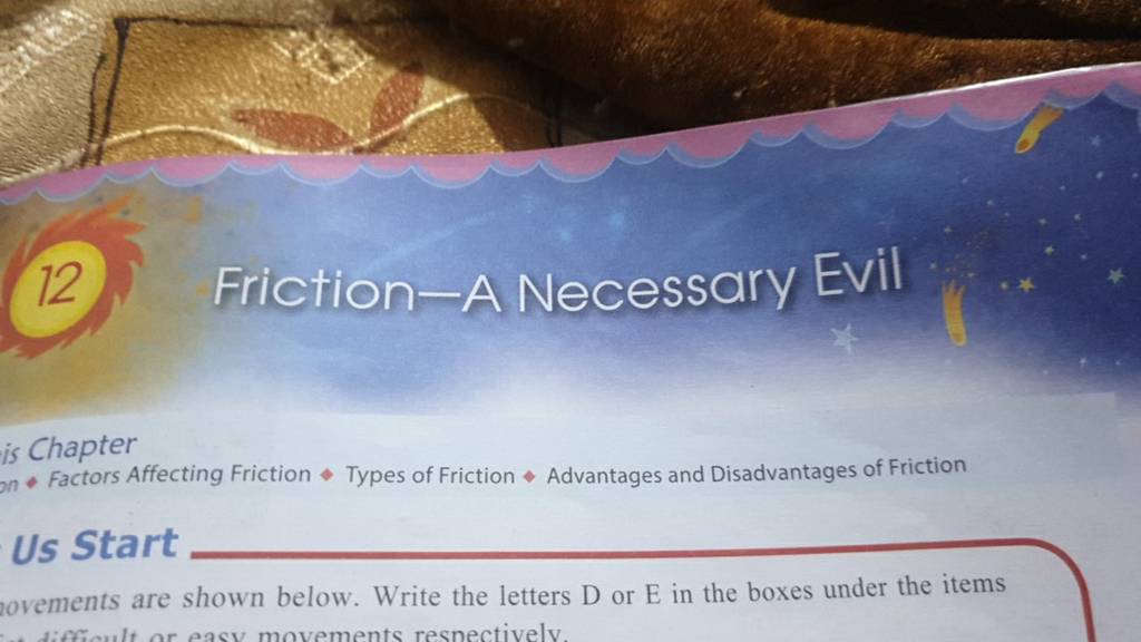 12 Friction-A Necessary Evil Chapter Factors Affecting Friction - Types o..