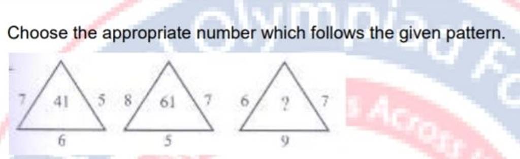 Choose the appropriate number which follows the given pattern. | Filo