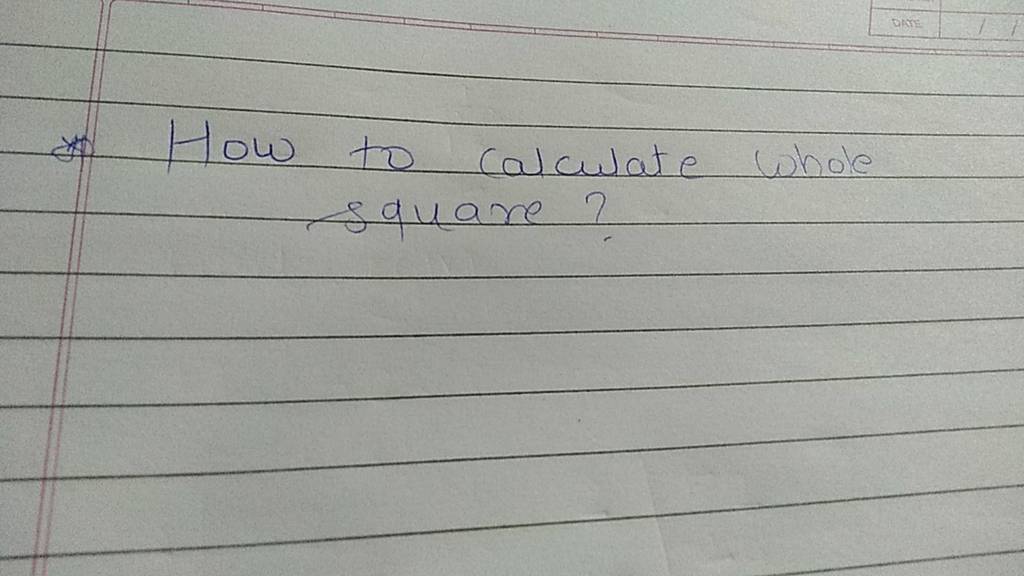 - How to calculate whole square? | Filo