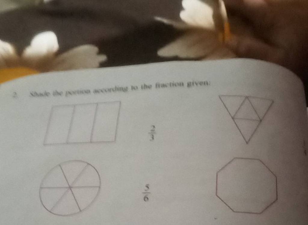 2 Shade the portion according to the fraction given: | Filo