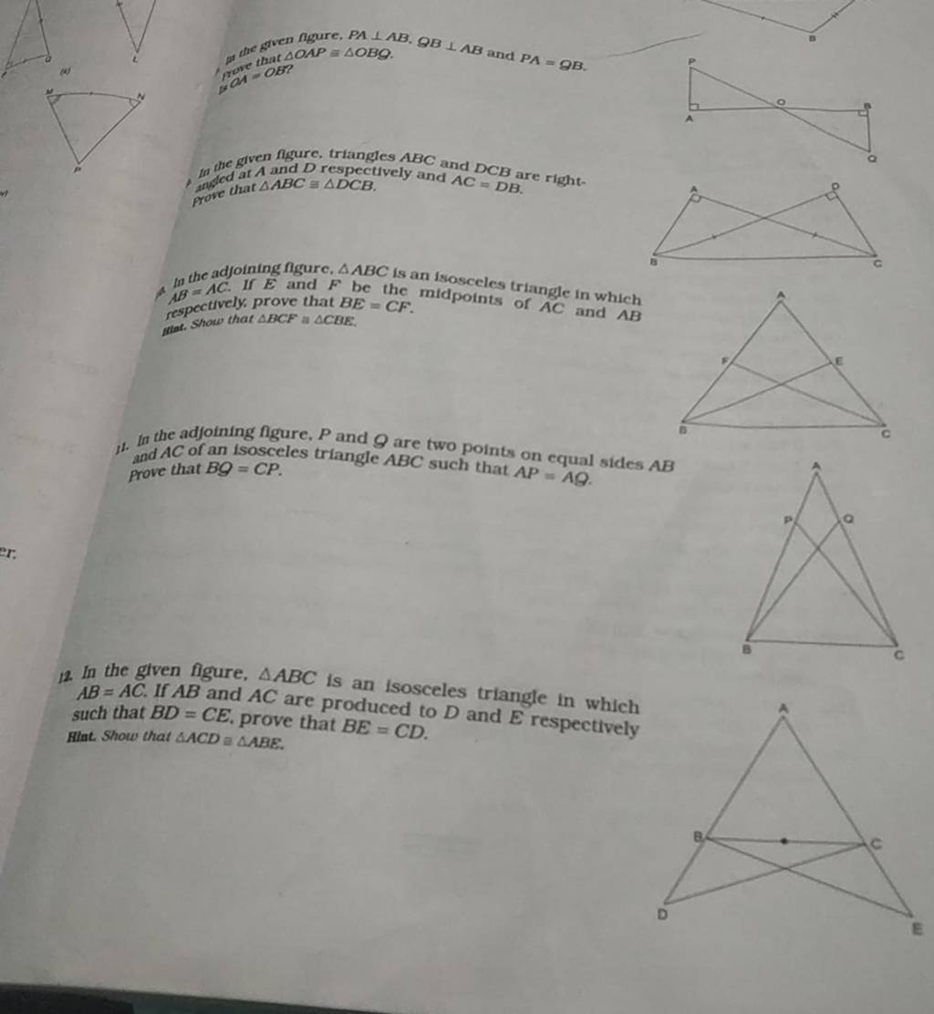 tra de given figure, triangles ABC and DCB are rightprove that ABC= DCB...