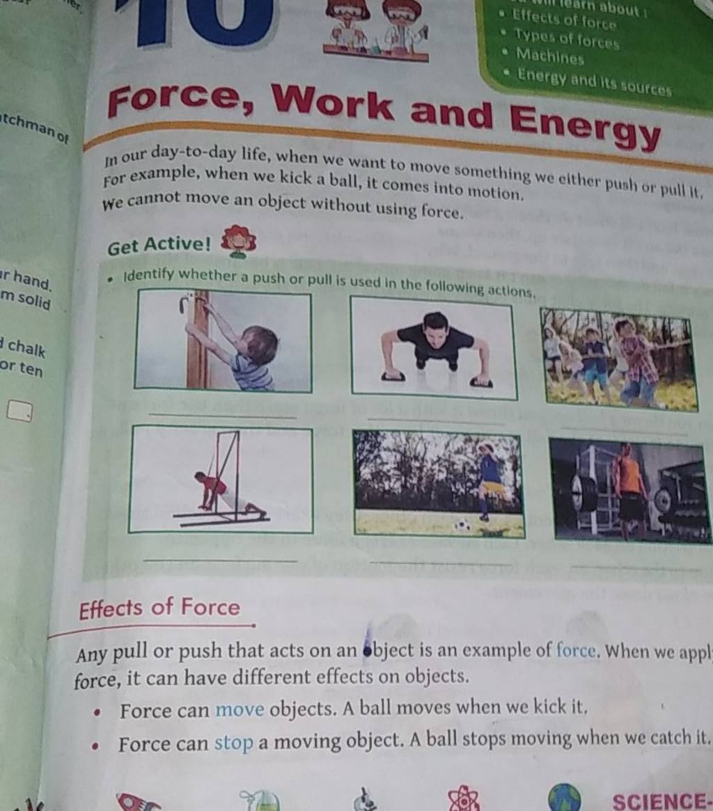  Effects Of Force Types Of Forces Machines Forces Morls And Energy