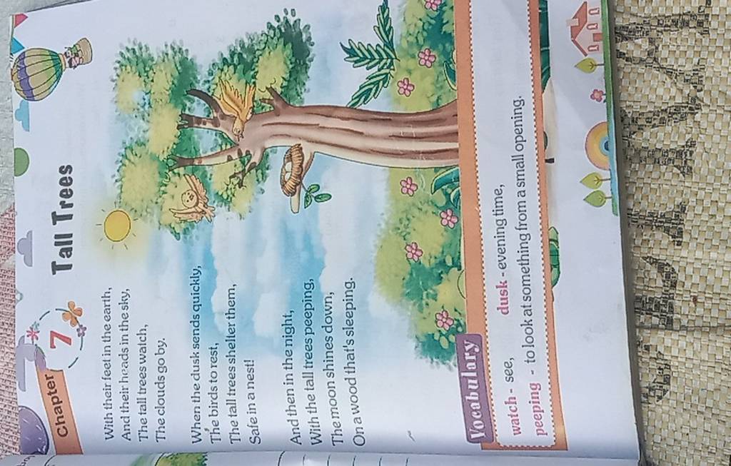 chapter 7,−8 Tall Trees With their feet in the earth, And their heads in