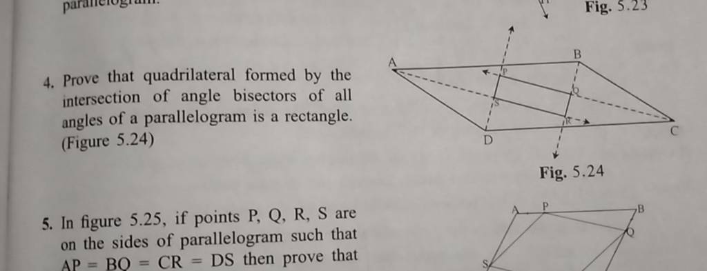 4. Prove that quadrilateral formed by the intersection of angle bisectors..