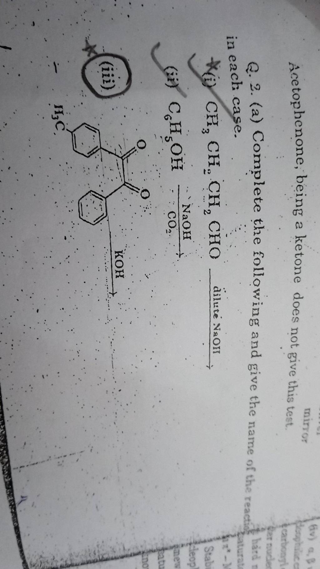 Acetophenone Resonance Structures